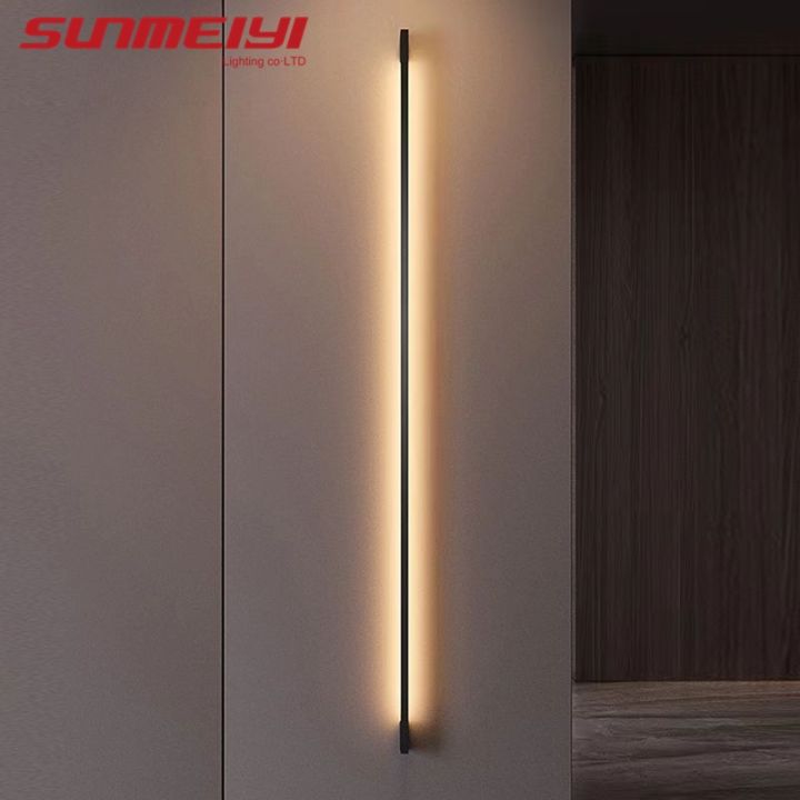 Modern Minimalist Long Wall Lamp LED Wall Mounted Light Indoor Living ...