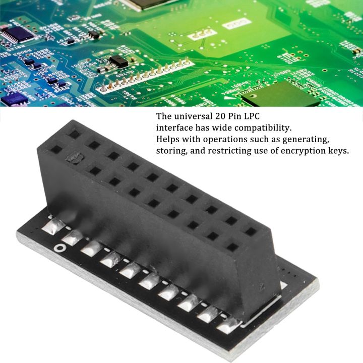 TPM 2.0 Module 15mm Depth Wide Compatibility Encryption Security Module ...