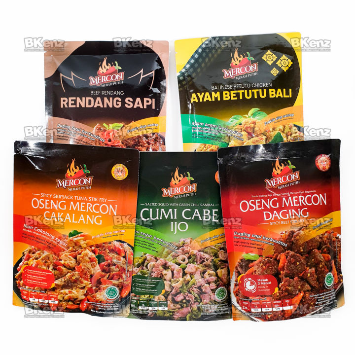 Oseng Mercon Merah Putih Daging Cakalang Cumi Rendang Ayam Betutu ...