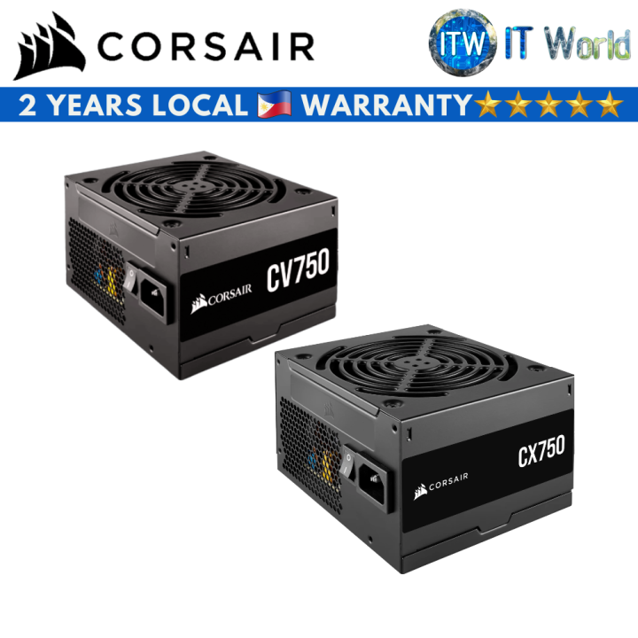 Itw | Corsair CV750/CX750 80+ Bronze Non-Modular Power Supply Unit | Lazada PH