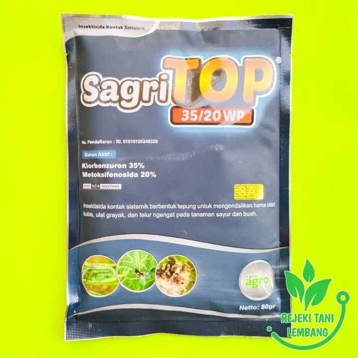 INSEKTISIDA SAGRI TOP 80 GR PEMBASMI HAMA ULAT GRAYAK | Lazada Indonesia