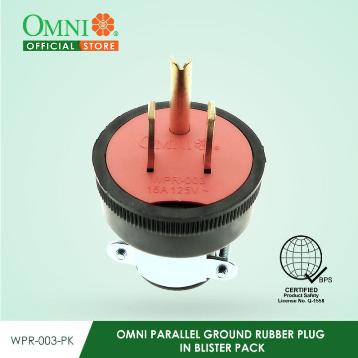 OMNI Parallel Ground Rubber Plug in Blister Pack - WPR-003-PK | Lazada PH