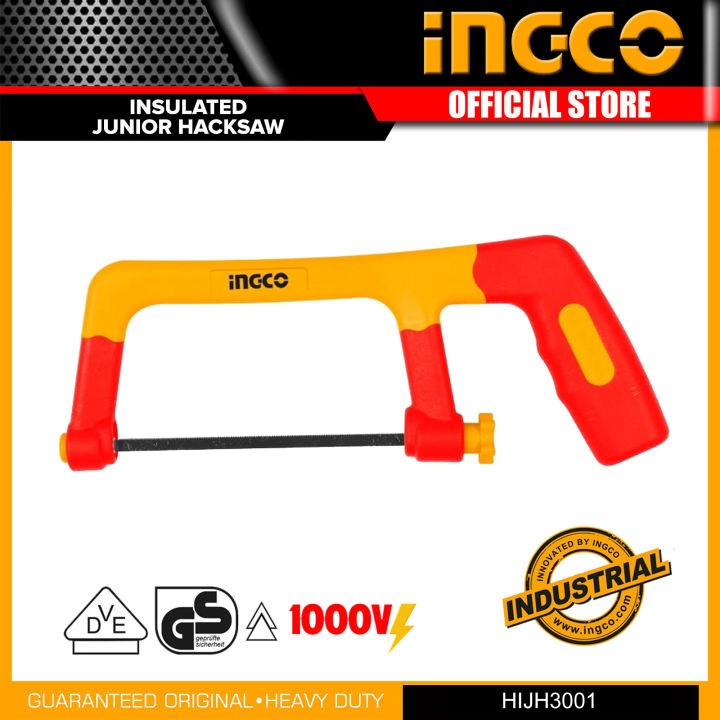 INGCO Industrial Insulated Junior Hacksaw Hack Saw Frame 150mm VDE/GS ...