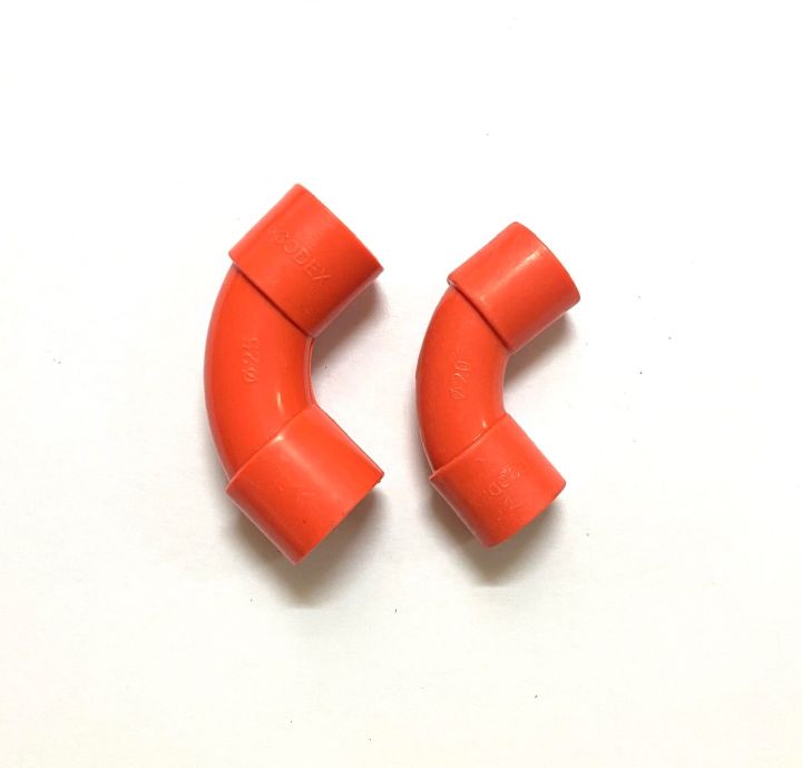 PVC Orange Electrical Short Elbow ( 5pcs ) | Lazada PH