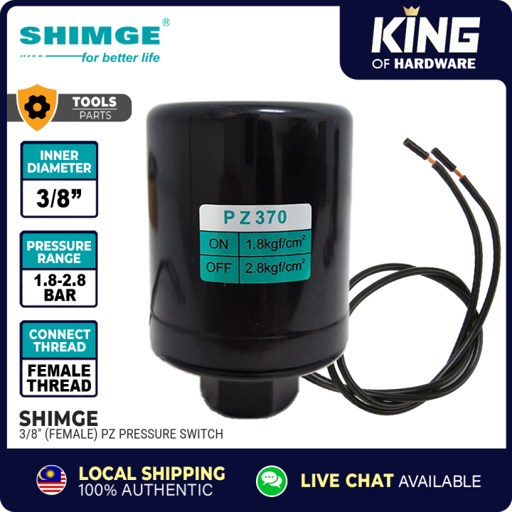 SHIMGE 3/8" Automatic Water Pump Pressure Switch | Auto Sensor | Female ...