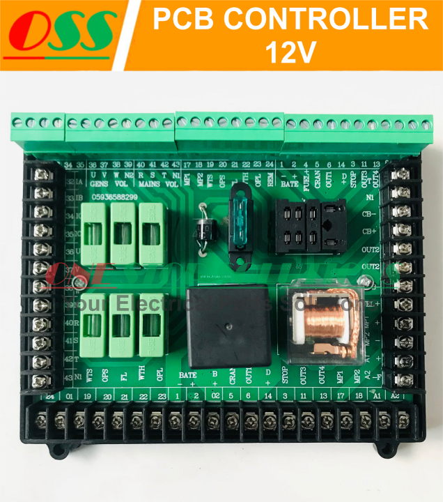PCB CONTROLLER MODULE PANEL GENSET 12V | Lazada Indonesia