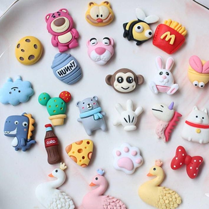 sotta】shoes charm / cartoon / jibbitz / Dinosaur Cactus Rabbit Radish ...