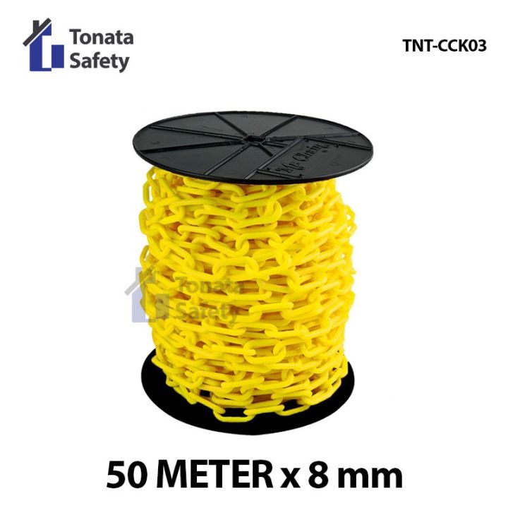 Plastic Chain / Cone Chain 8 mm x 50 m / Kuning | Lazada Indonesia