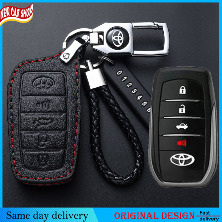 TOYOTA hilux Fortuner GR Sport 2022 - 2023 Key Cover Leather Key Case ...