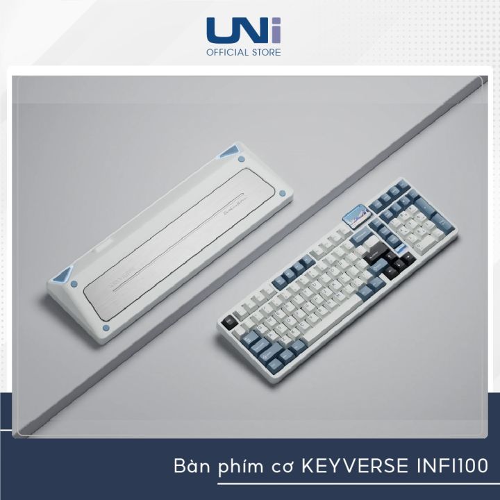 ( ĐANG VỀ HÀNG) - Bàn phím cơ không dây KEYVERSE INFI100 - Case nhôm, 3 ...