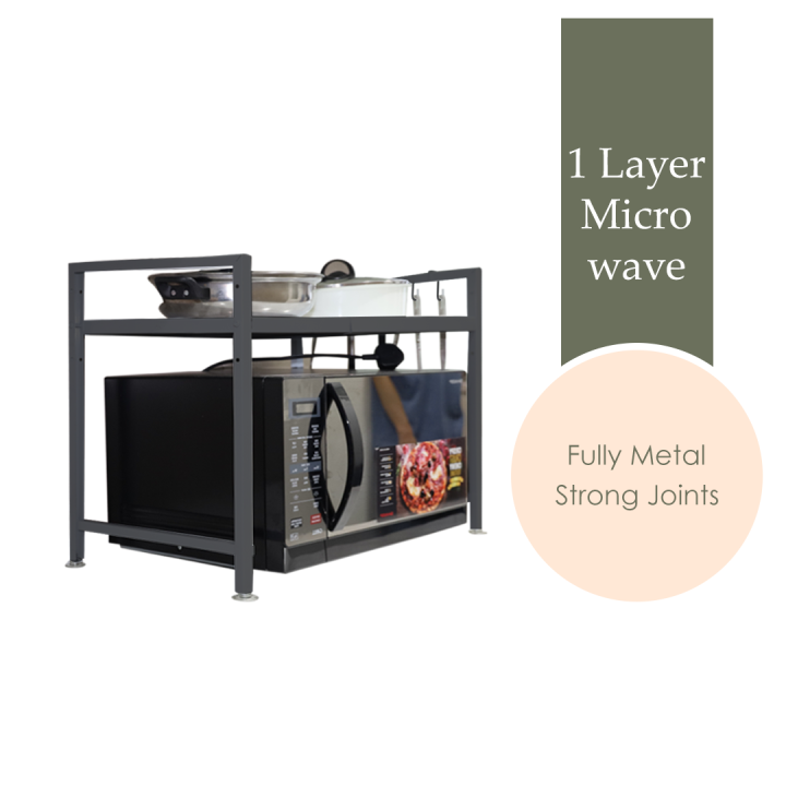 MOJOMORE® Stainless Steel Microwave Oven Rack Kitchen Multi-layer ...