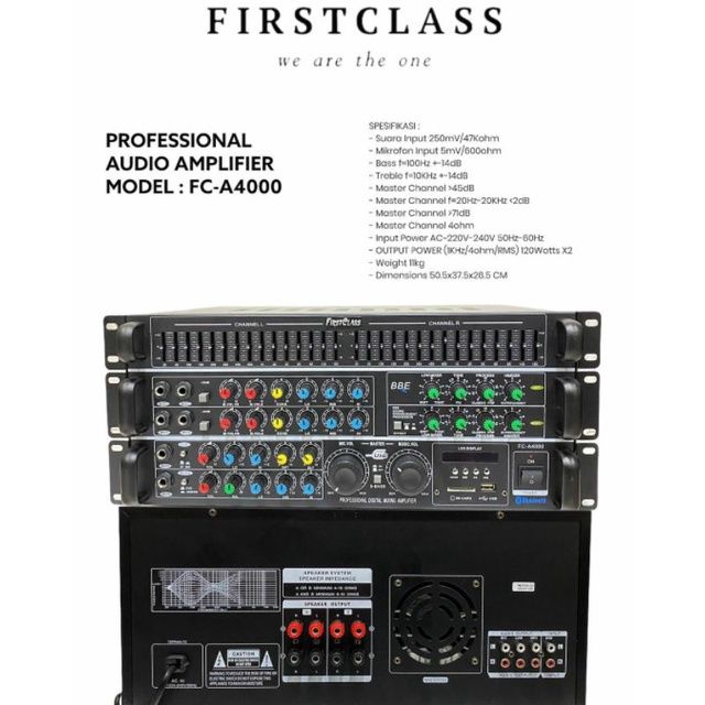 AMPLI FIRSTCLASS FC A4000 POWER AMPLIFIER | Lazada Indonesia