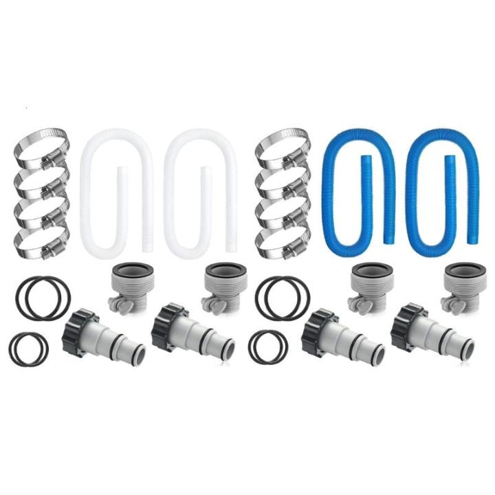 Pool Replacement Hose 4 Clamps Pipe Adapter with Collar Replace for ...