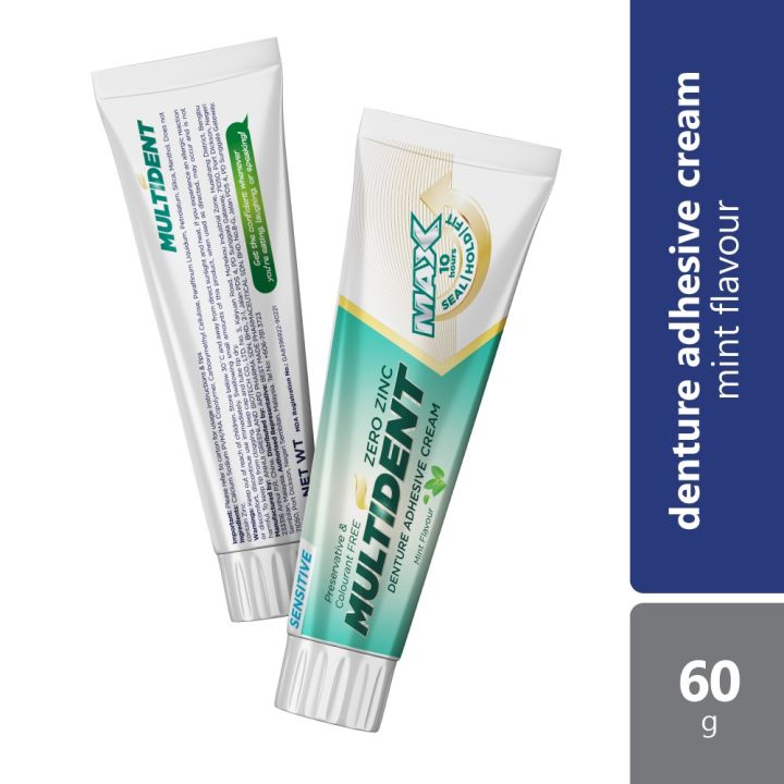 Multident Advanced Denture Adhesive Cream 60g | comfort / prevent ...