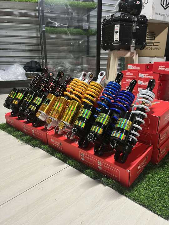 MUTARRU SHOCK PREMIUM INVERTED SHOCK WITH TANK FOR HONDA CLICK / YAMAHA ...