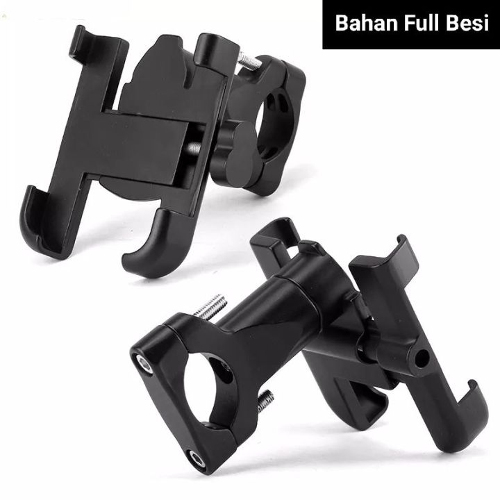 Holder Hp Motor Stand Besi Dudukan HP Besi Di Motor Stand Phone Stand ...