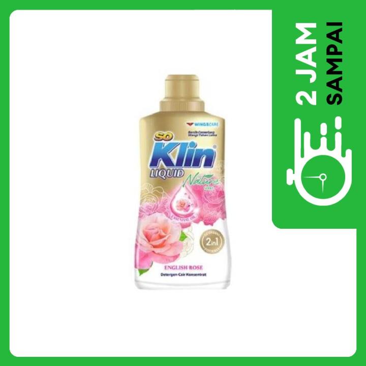 So Klin Detergen Nature Deterjen Cair English Rose Botol 720 ml ...