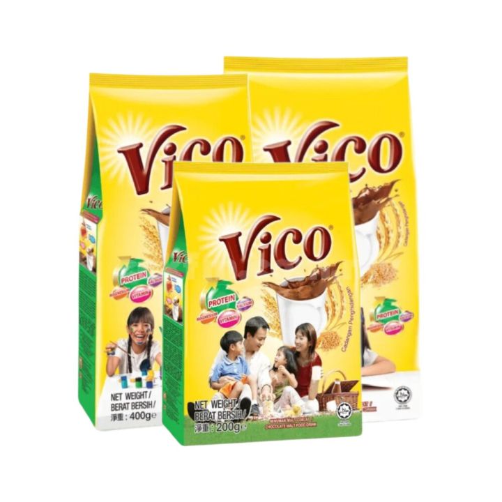 VICO Chocolate Malt Powder Pouch 400G 900G 1.8KG | Lazada