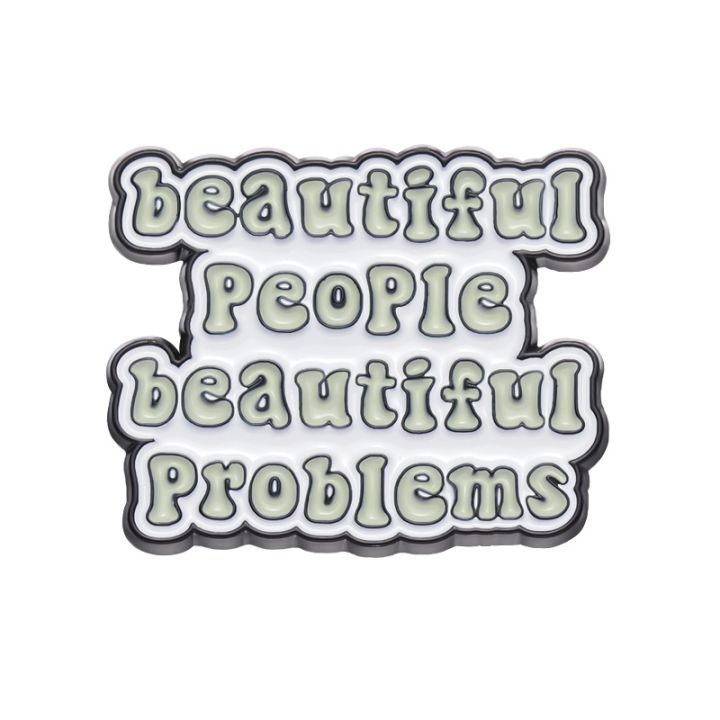 Funny Quotes Banner Enamel Cute Glamorous Elegant Pins Colorful Text
