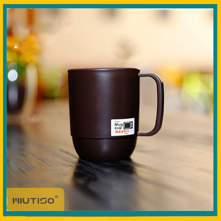 Miutiso Plastic Mug with Handle Coffee, Tea, Milk Cups Reusable Plastic ...