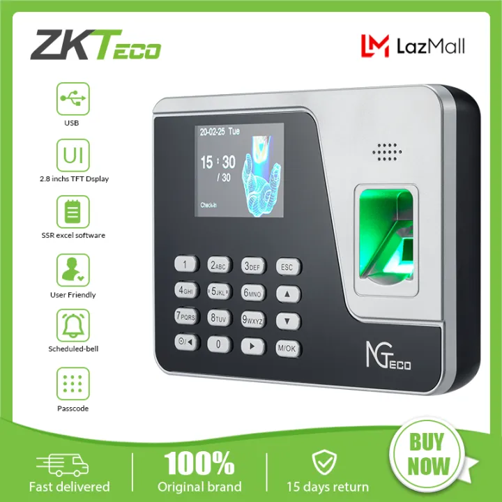 （Malaysian Warehouse）ZKTeco Biometric Thumbprint Attendance Machine ...