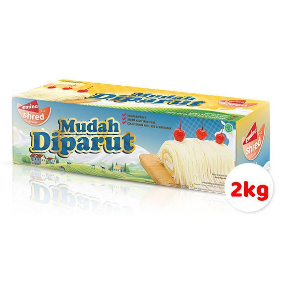 Emina Shred Cheese 2kg (Halal) Mudah di Parut | Lazada