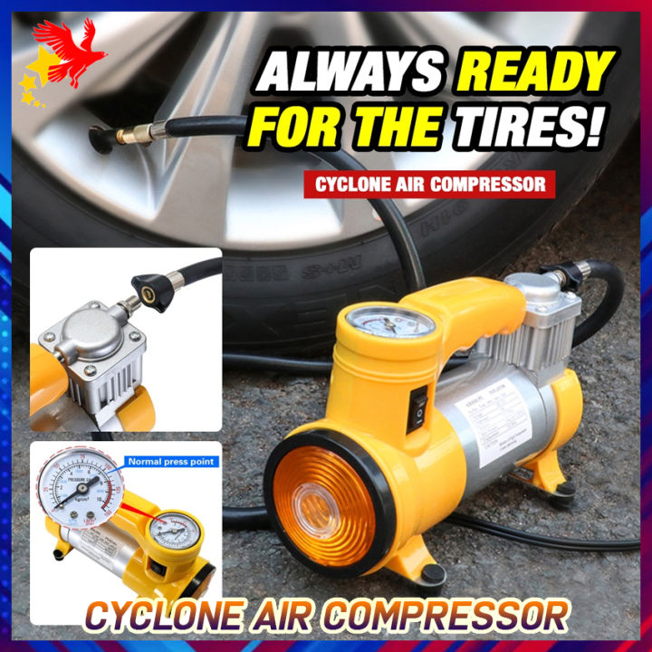 Heavy Duty Air Compressor w/ Bright Flash Light AC-PRO CYCLONE 150PSI ...