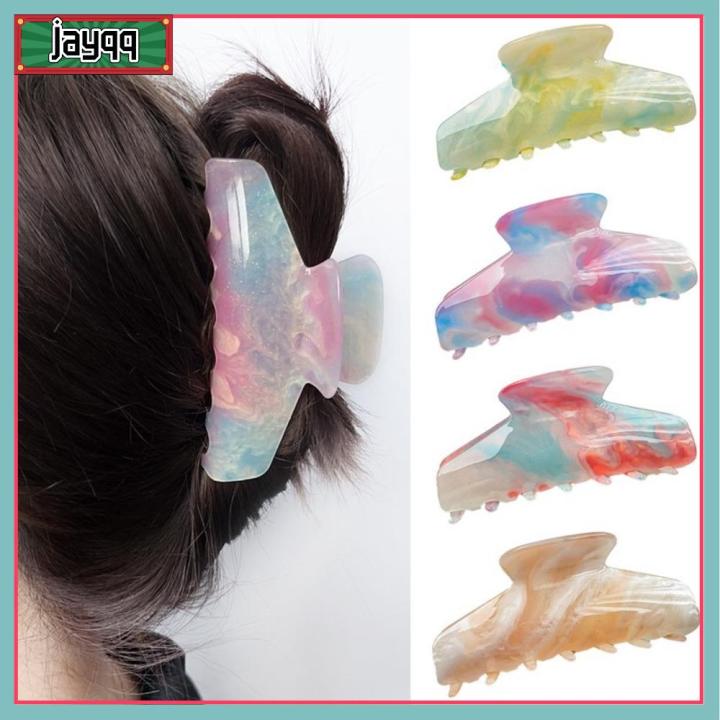 JAYQQ สีสันสดใส คลิปหนีบผม ใหญ่มากๆ เปลี่ยนสีในแสงแดด คลิปปลาฉลาม เปลี่ยนสีรังสีอัลตราไวโอเลต ...