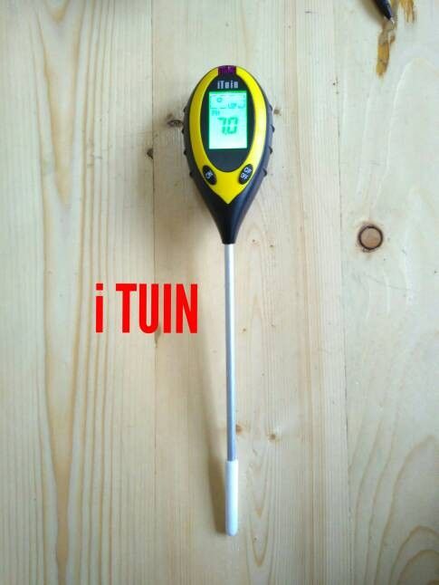 Alat merk iTuin digital Ph Meter tanah soil test 4 in 1 moisture ...