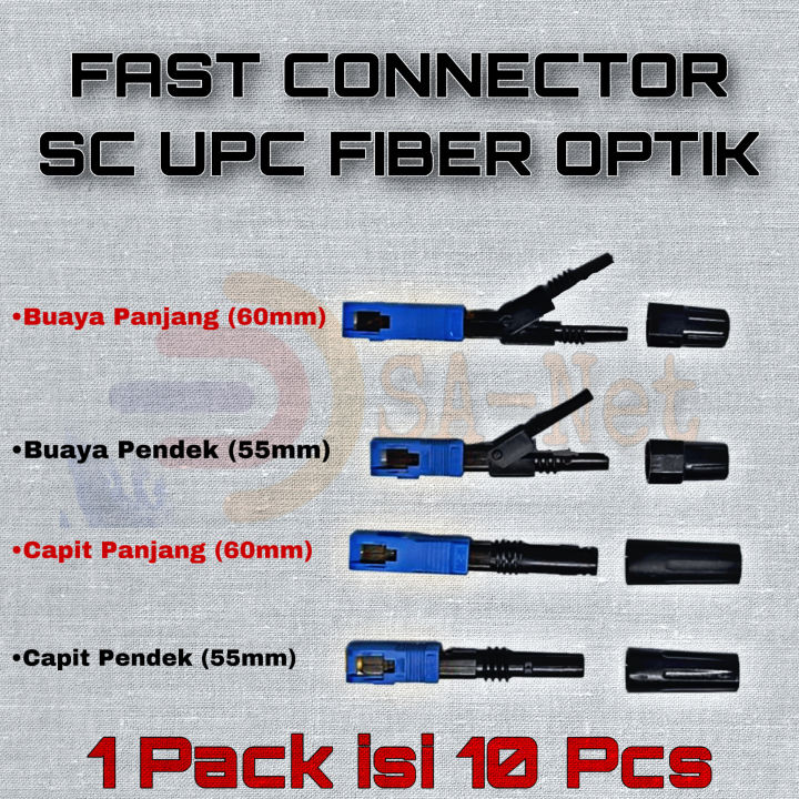 10Pcs FAST CONNECTOR SC UPC KONEKTOR KABEL FIBER OPTIK | Lazada Indonesia