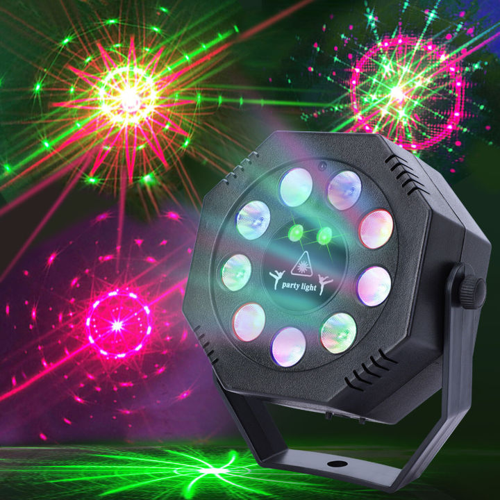 RGB Sound Activated Lights, DJ Disco Stage Light LED Sound Activated ...