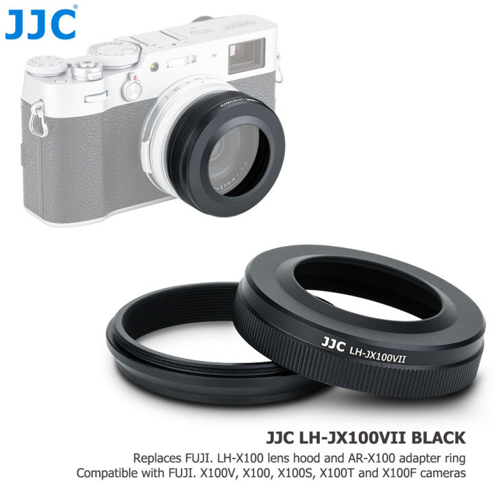 กล้อง JJC แหวนรองเลนส์กล้องถ่ายรูปเฉดสีเลนส์ฮูดสำหรับ X100VI ฟูจิ X100V X100 X100S X100T X100F ...