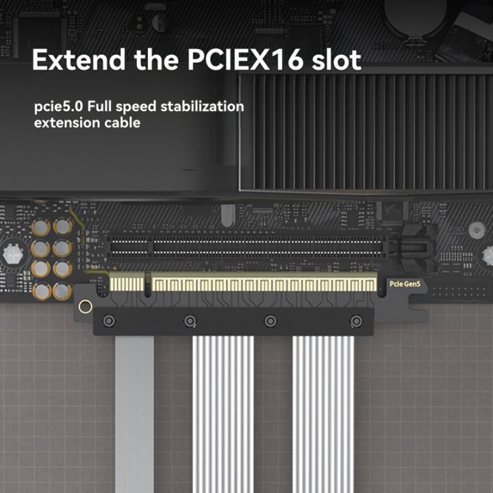 【ACT】-5.0 PCIE X16 Riser Cable Graphics Card PCI-E X16 5.0 GPU ...