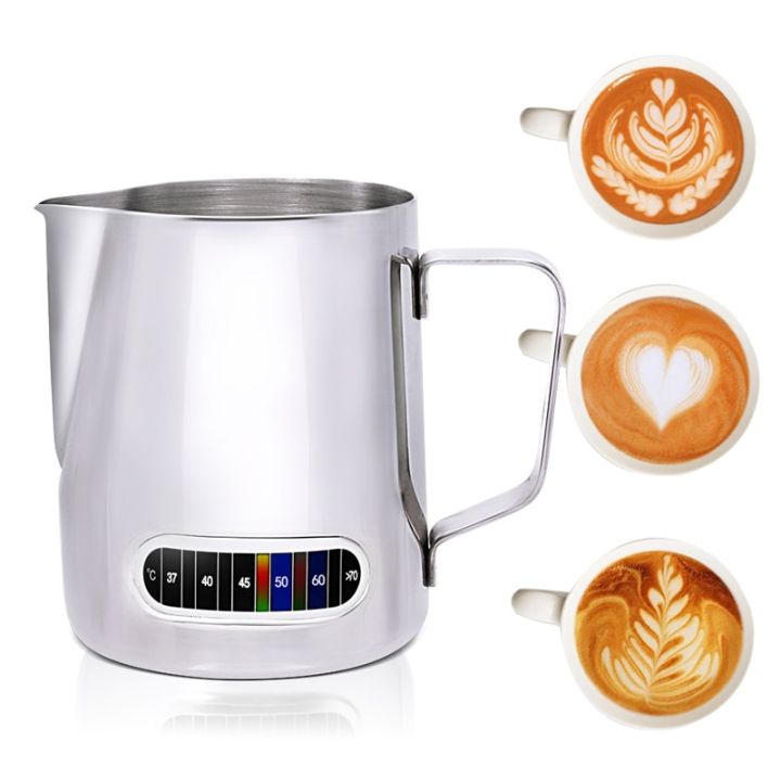 milk jug Teko Kopi milkjug termometer Espresso Latte Art Stainless ...
