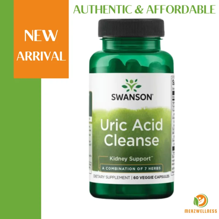 Swanson Uric Acid Cleanse 60 Caps Kidney Support Expiry: | Lazada PH