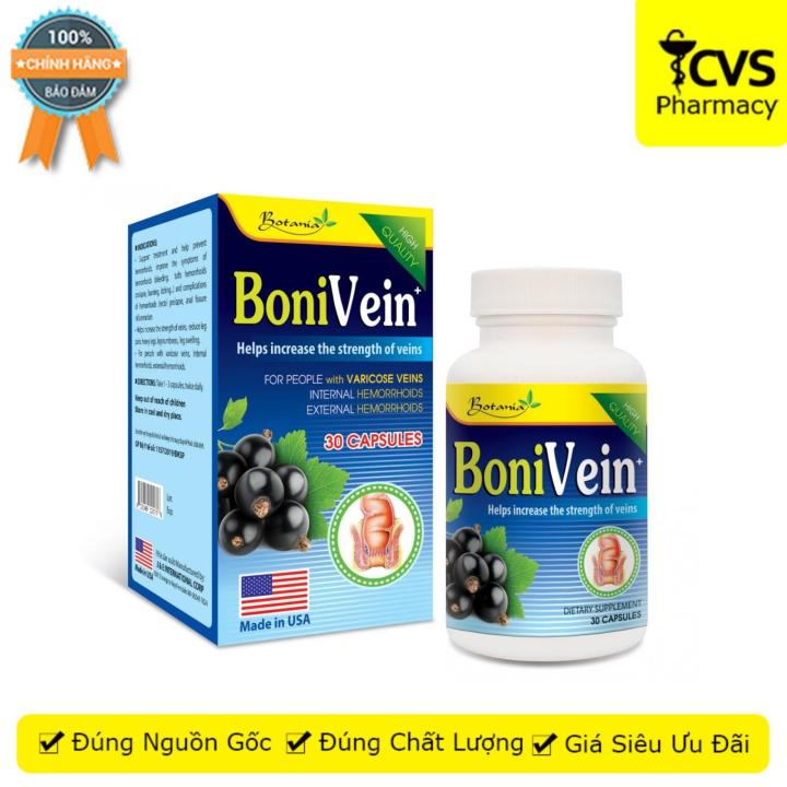 BoniVein - Hỗ trợ cải thiện suy giãn tĩnh mạch, tăng cường sức bền tĩnh ...