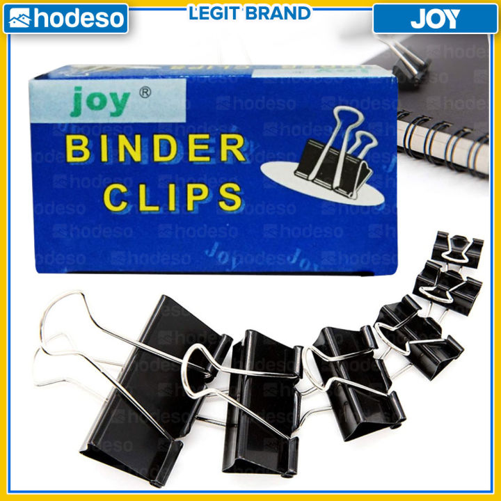 Hodeso I Joy 1 Box Black Binder Clips, Available Sizes, Paper Binder Clips, Paper Clamps Sizes ...