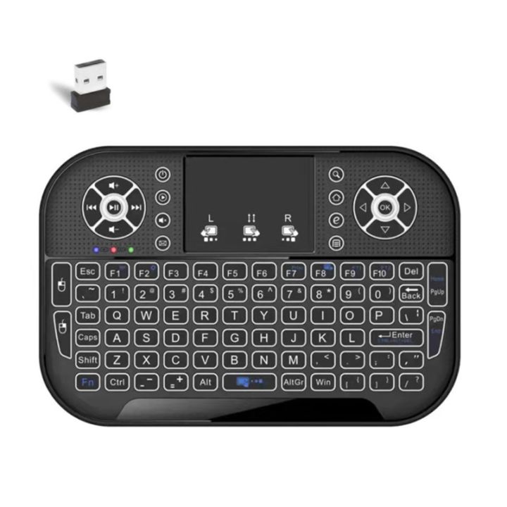 【New arrival】 A8 Mini Keyboard Backlit Touchpad 2.4Ghz & Bluetooth ...