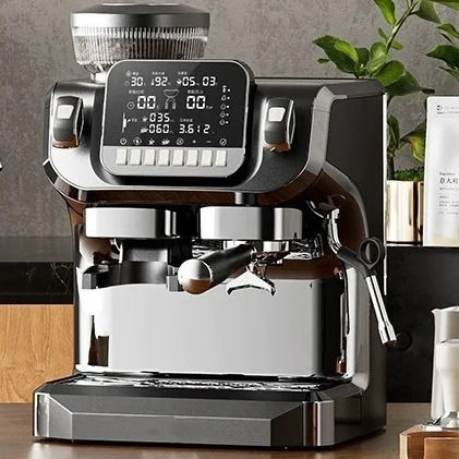 19 Bar Electric Espresso Machines Semi-Automatic Intelligent Commercial ...