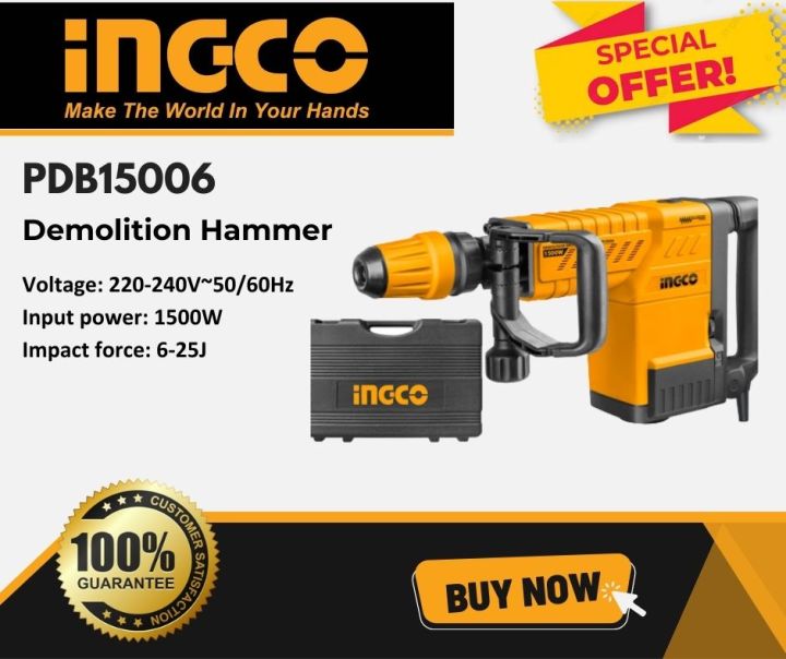 INGCO DEMOLITION HAMMER (PDB15006) | Lazada PH