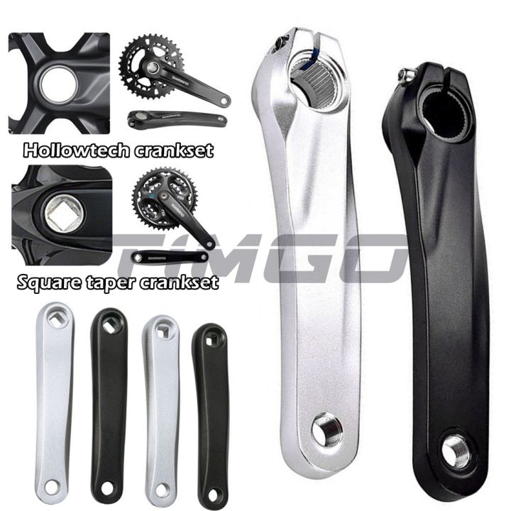MTB Road Bike Crankset Arm Square Taper / Hollowtech Replacement Left Crank Arm Aluminum Alloy ...