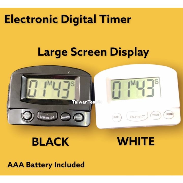 Large LCD Display Digital Kitchen Timer Magnetic free battery | Lazada PH