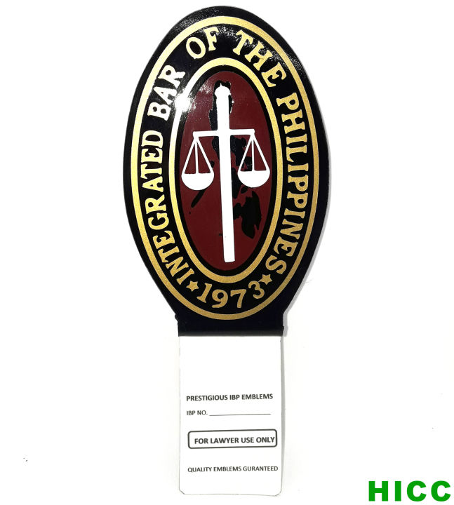 LAWYER IBP EMBLEM (BLACK + GOLD) | Lazada PH