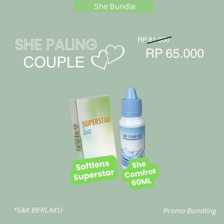 Paket Bundle She Paling Couple Softlens Free Air Softlens | Lazada ...