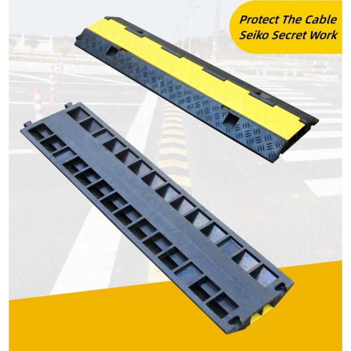 Rubber Speed Humps Ramp Cable Protector 2 Channel Cable Ramp Wire ...