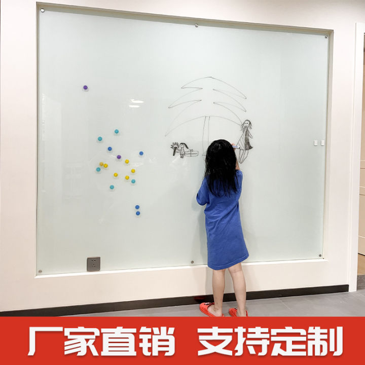 Magnetic tempered glass whiteboard custom magnet suction tablet ...