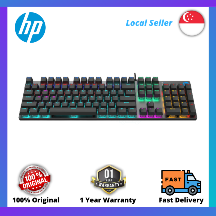 HP GK400F Mechanical Stylish Wired Mixed Backlight Gaming Keyboard WITH ...