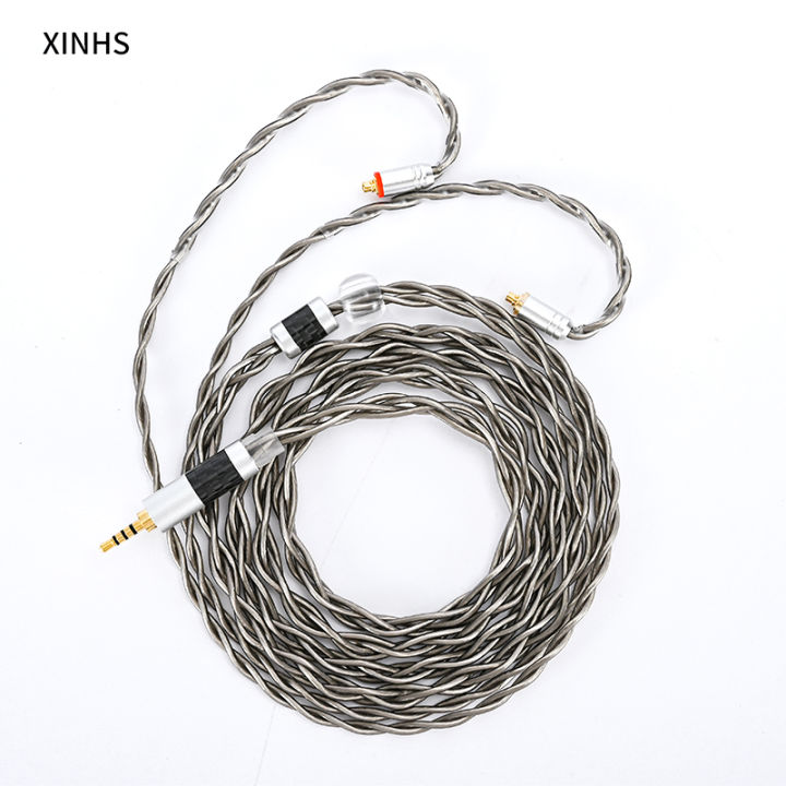 XINHS 68 4-Core Copper Silver Plated Headphone Cable 2.5mm 3.5mm 4.4mm ...