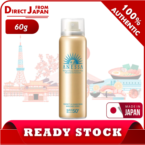 Japan Anessa Perfect UV Sunscreen Skincare Spray 60g SPF 50+ PA ...