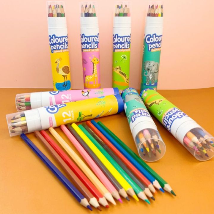 12pcs/1box Color Pencil 12 Colors Lapis School Supplies | Lazada PH